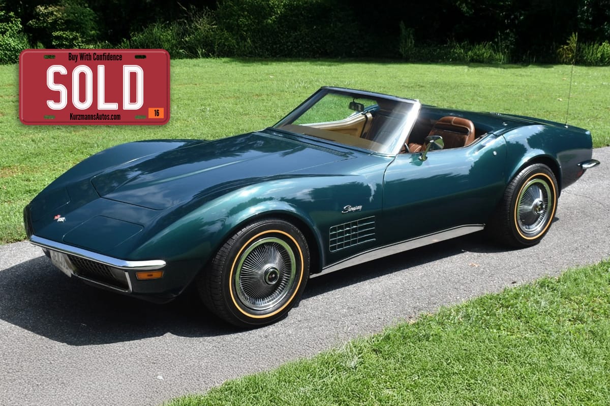 1971 Chevrolet Corvette Convertible 350 V8 4-Speed #'s Matching Factory ...